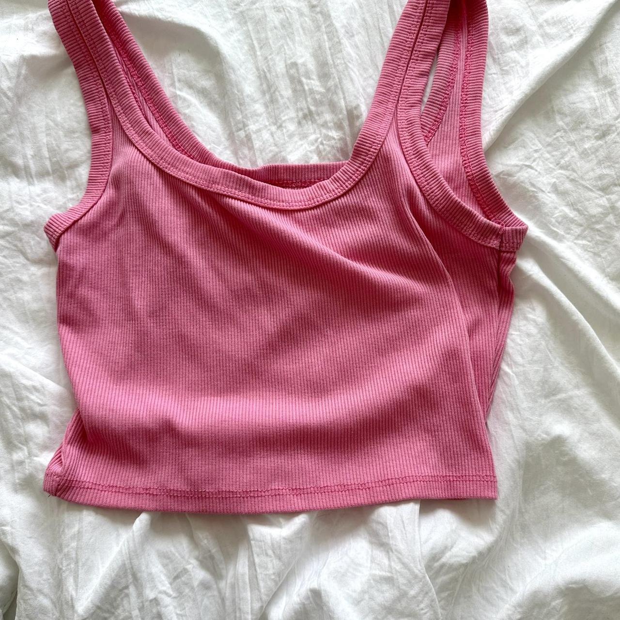 cute pink tank top - Depop