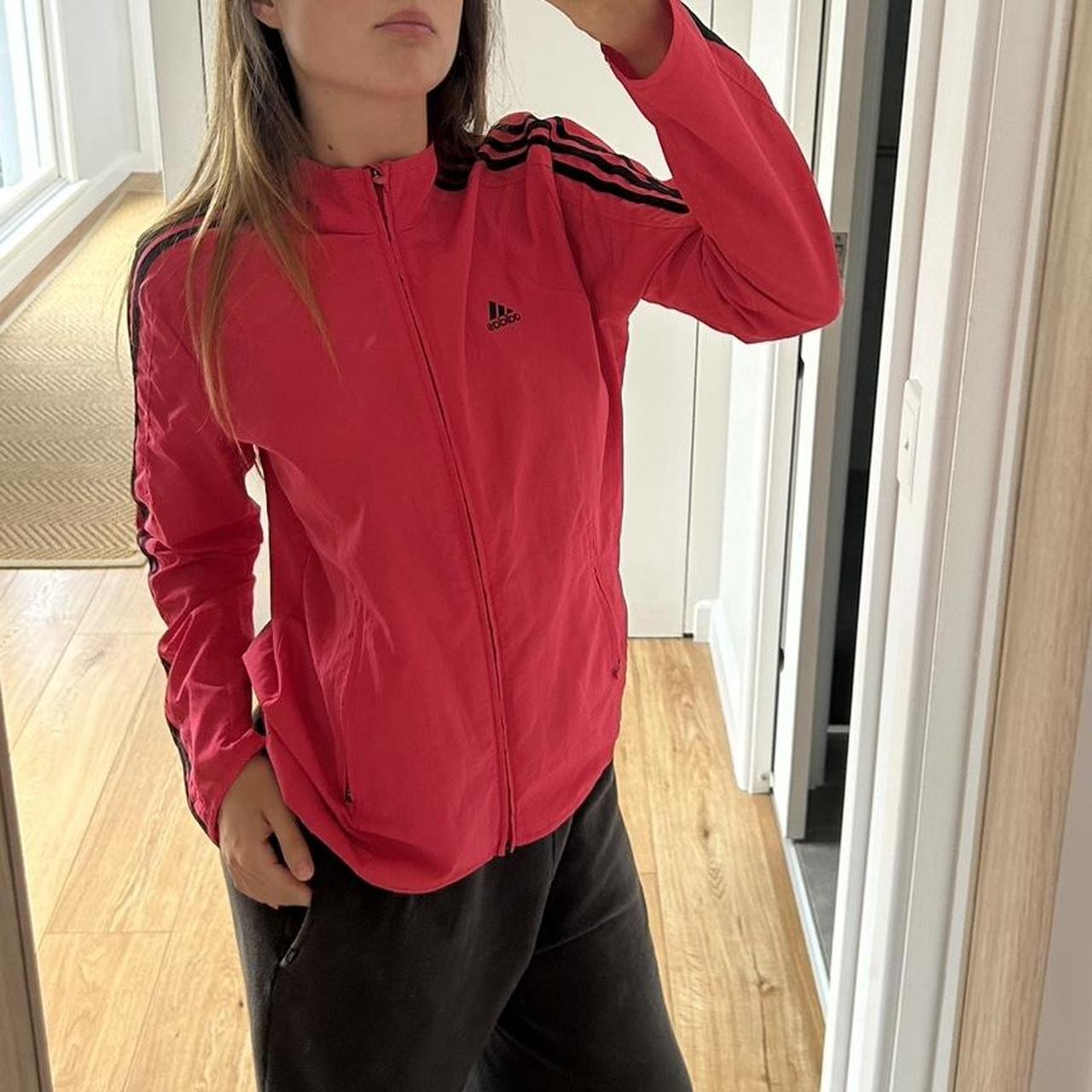 Coolest adidas spray jacket Modelled on a size 8 | Depop