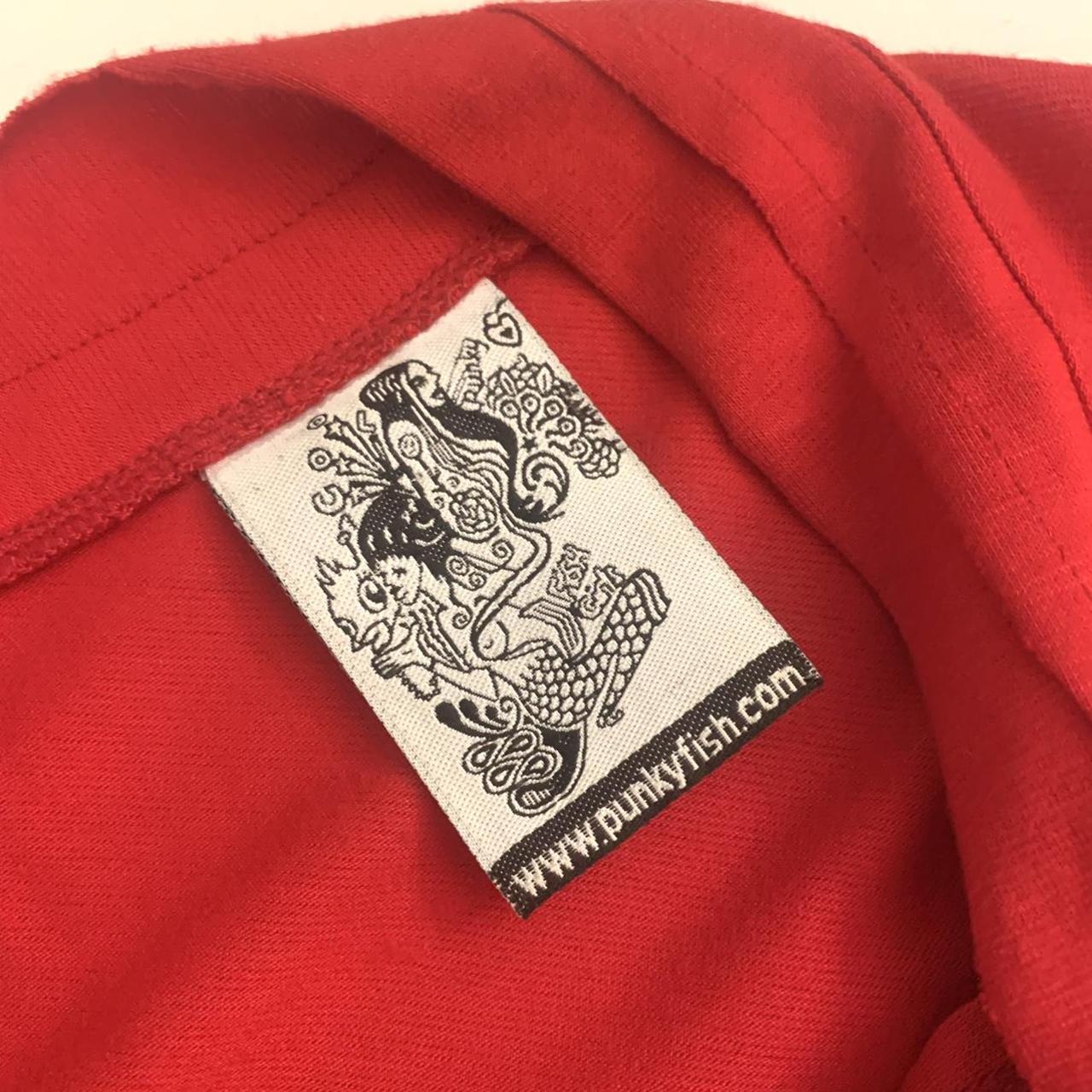 prettiest punkyfish red tank top ! has a skull and... - Depop