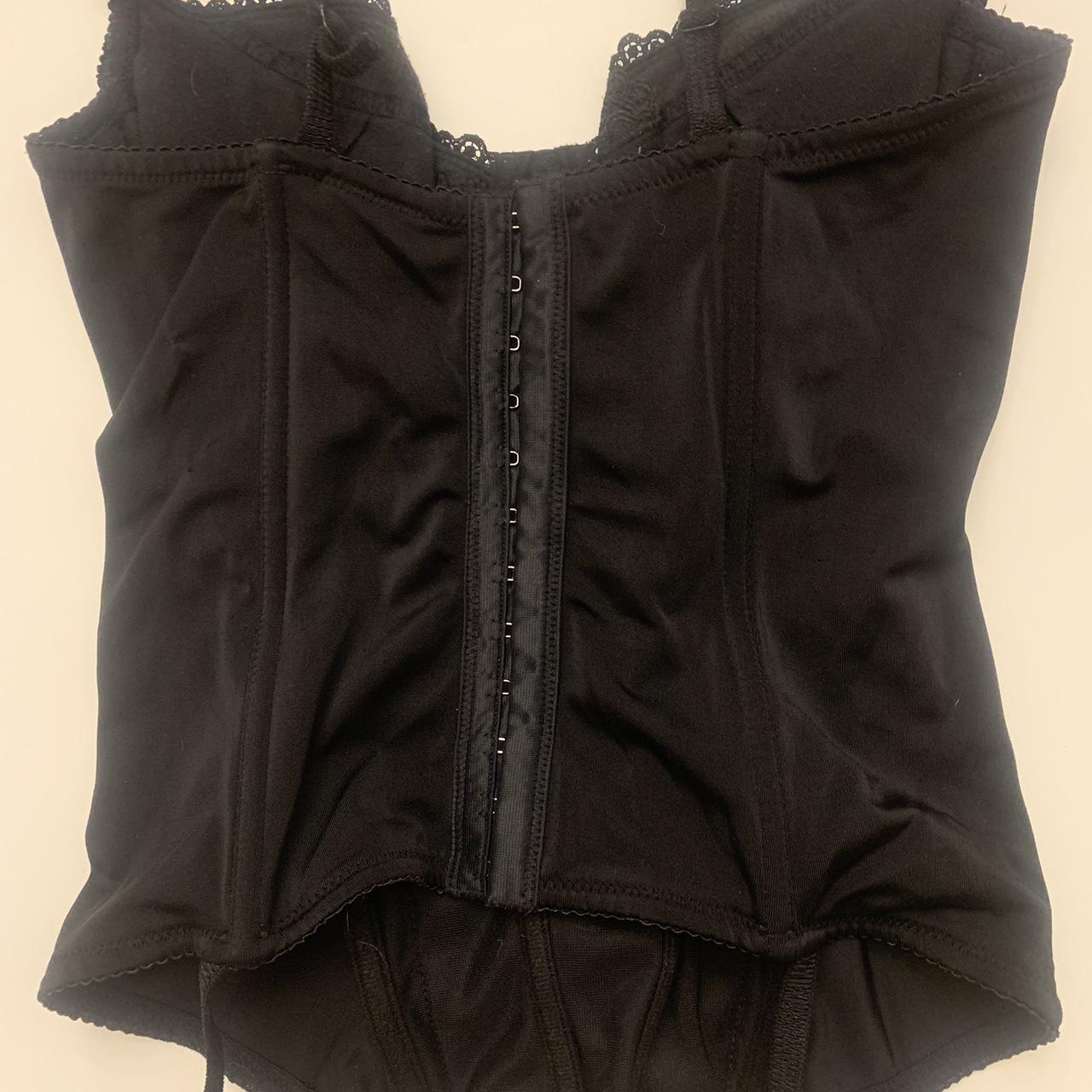prettiest la senza black basque corset top ! with... - Depop