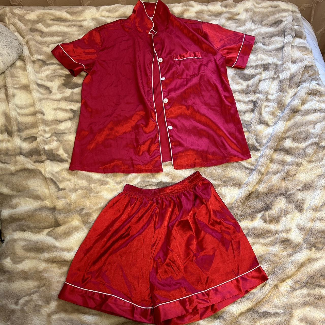 Red Satin Pajama Set Bought from amazon! - Depop