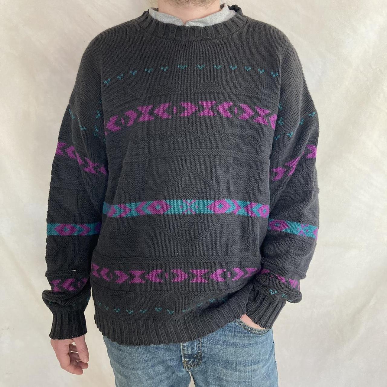 Vintage 90s Alps sweater. Nicely faded, in great... - Depop