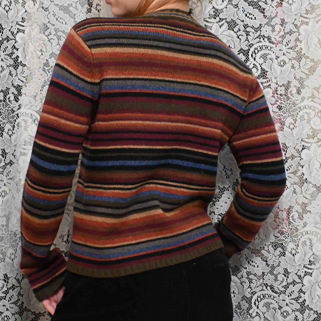 Carroll Reed wool rainbow jacket. labeled a size... - Depop