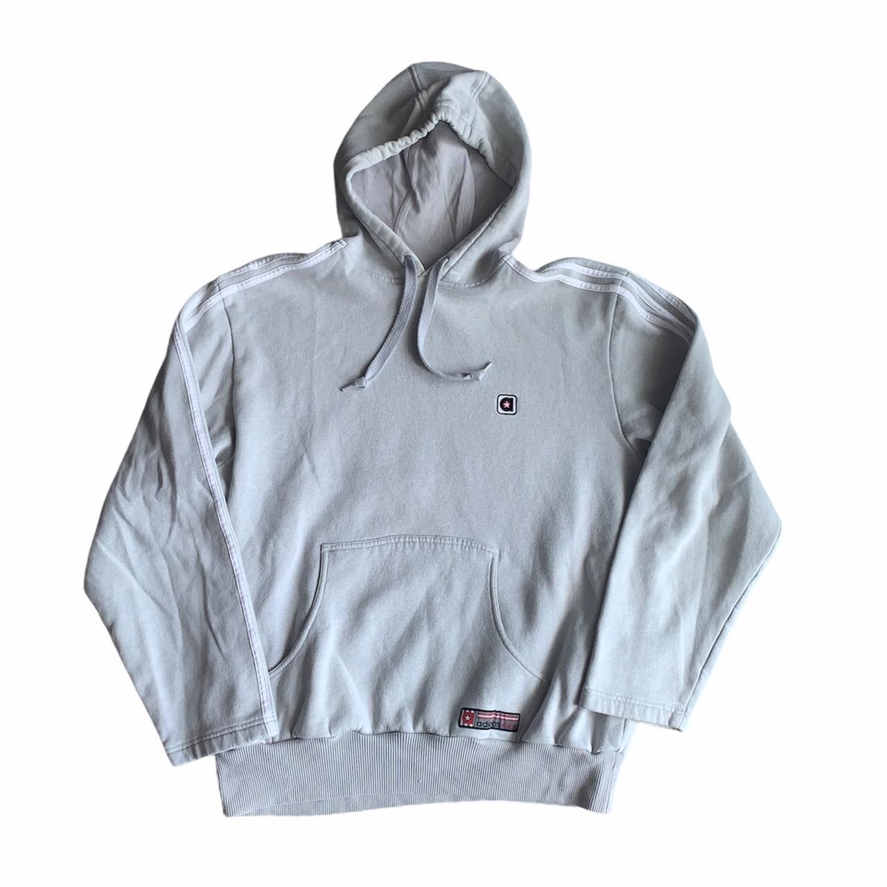 🔹 vintage grey tag adidas throwback logo double... - Depop