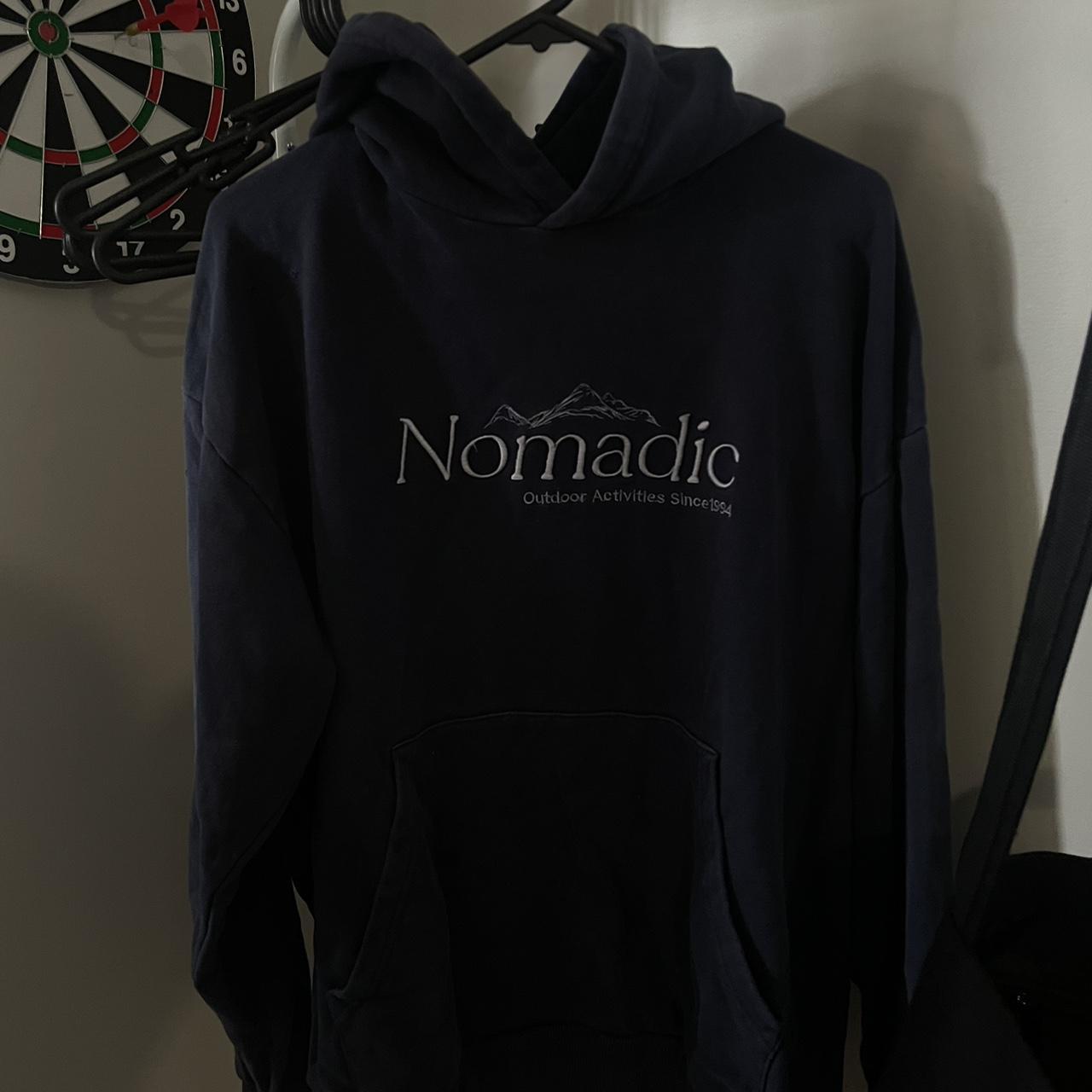 Worn once | mens navy nomadic hoodie/jumper !! New... - Depop