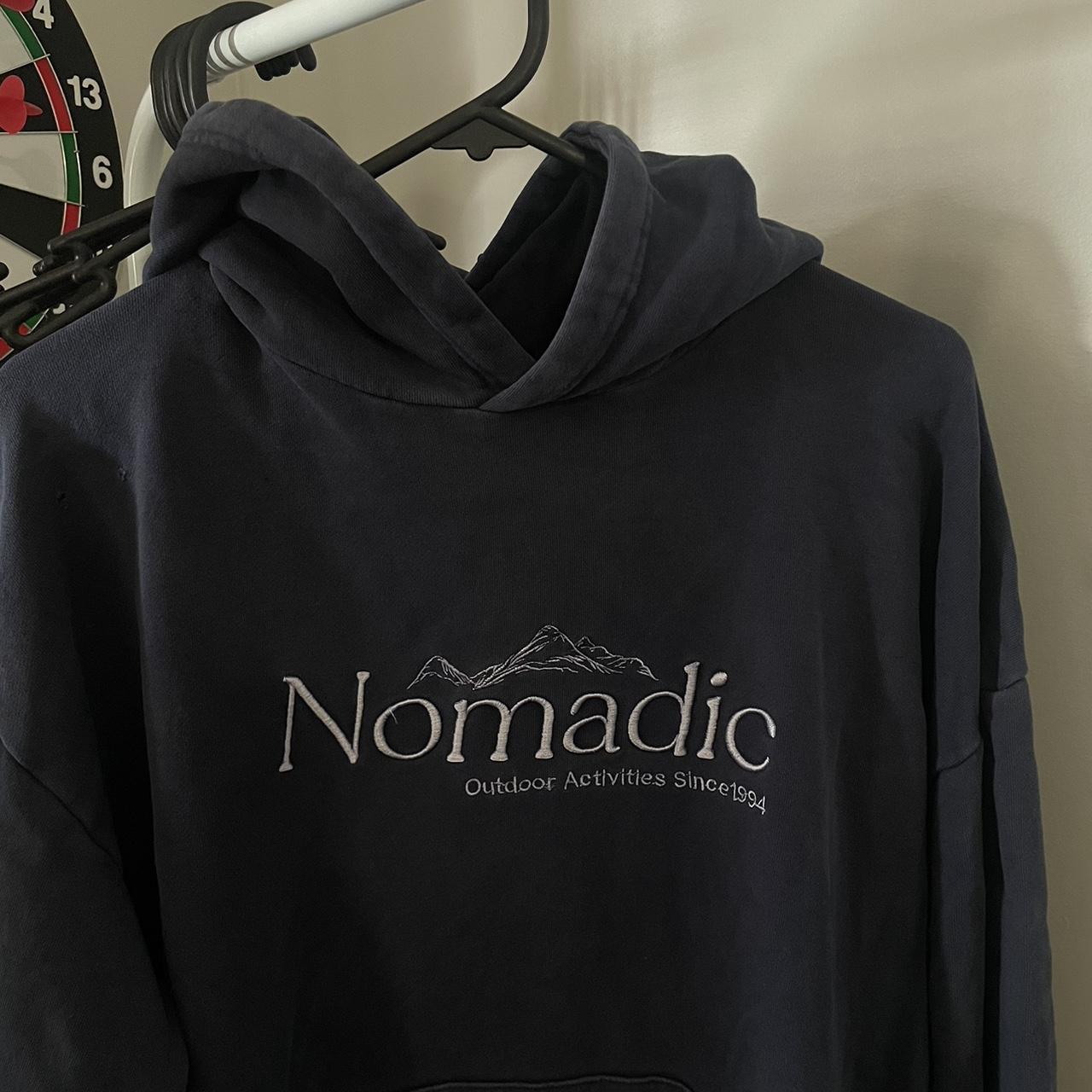 Worn once | mens navy nomadic hoodie/jumper !! New... - Depop