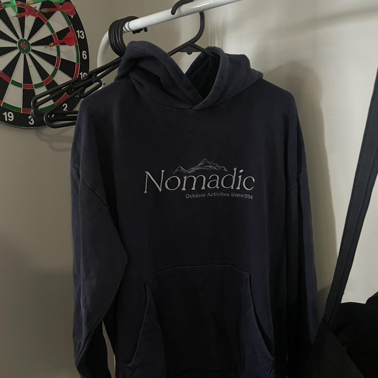 Worn once | mens navy nomadic hoodie/jumper !! New... - Depop