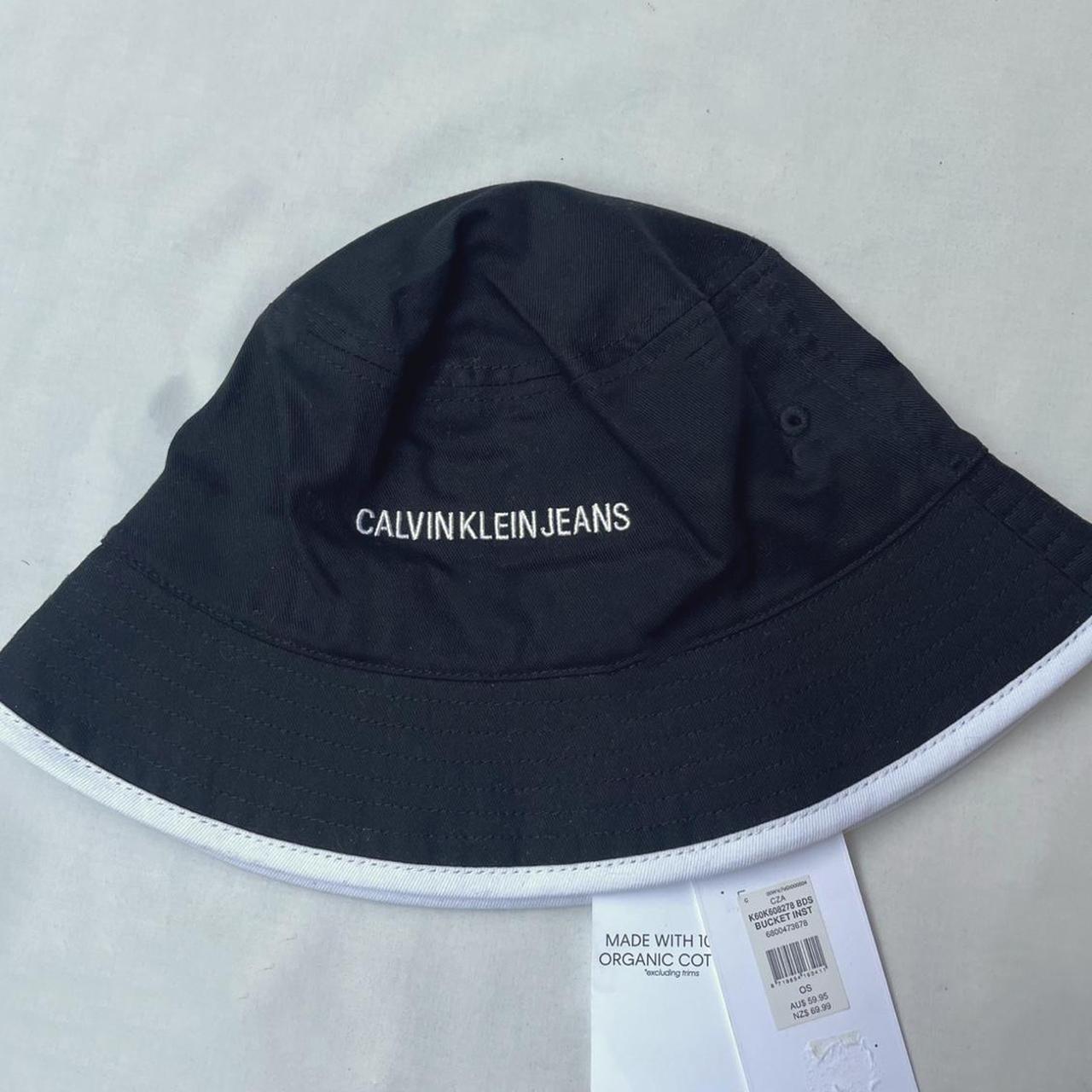 Selling black & white Calvin Klein bucket hat! 🐼... - Depop