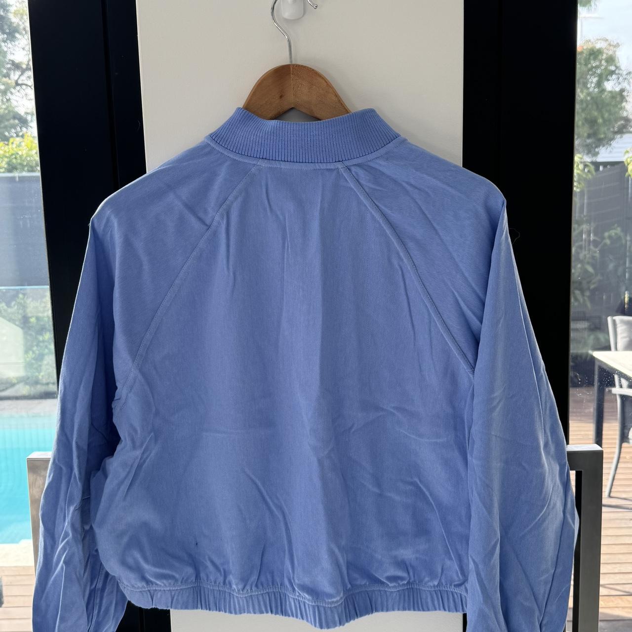 blue nike court jacket size medium only pickup... - Depop