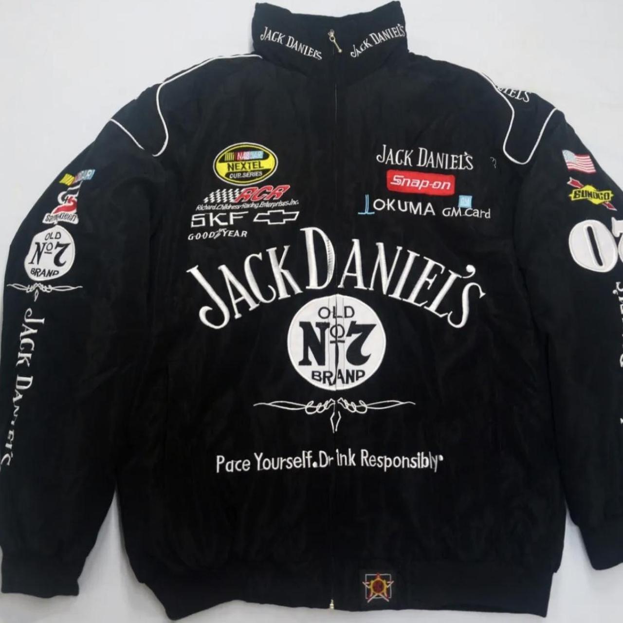 cheapest on depop Jack Daniels Racing Jacket x Super... - Depop