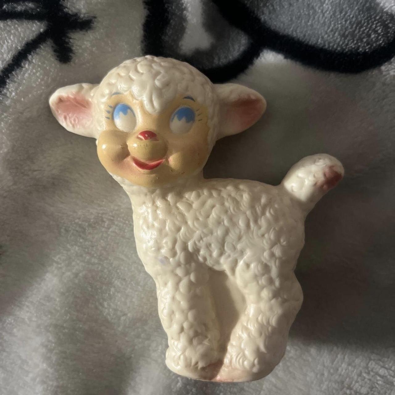 Cute Lamb squeak toy! This is vintage from a antique... - Depop