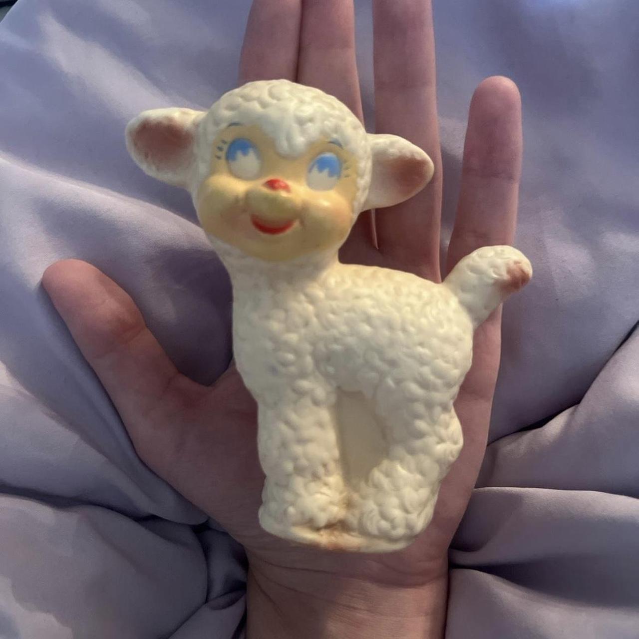 Cute Lamb squeak toy! This is vintage from a antique... - Depop
