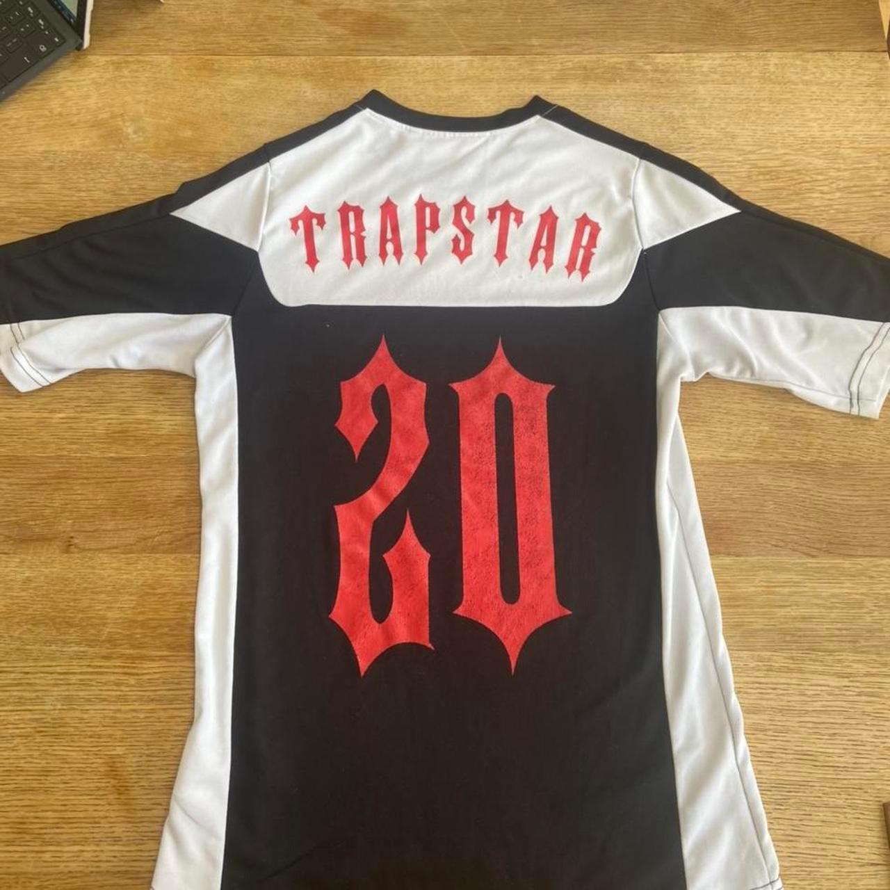 Trapstar Men's Red and Black T-shirt | Depop