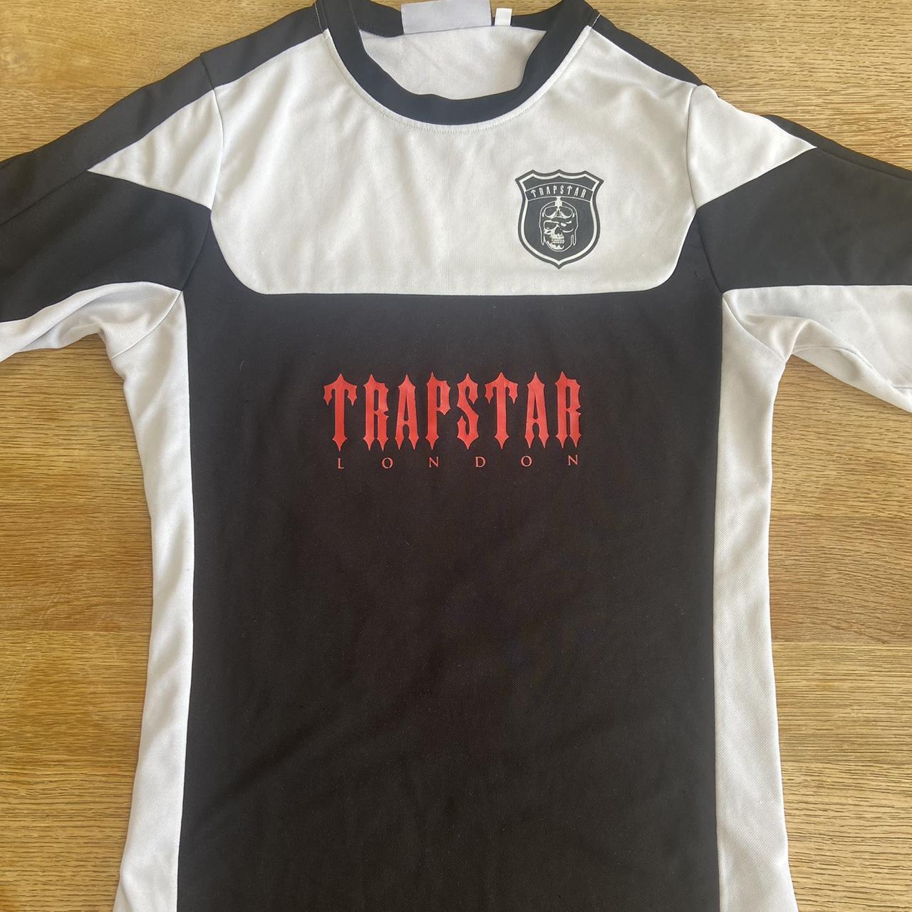 Trapstar Men's Red and Black T-shirt | Depop