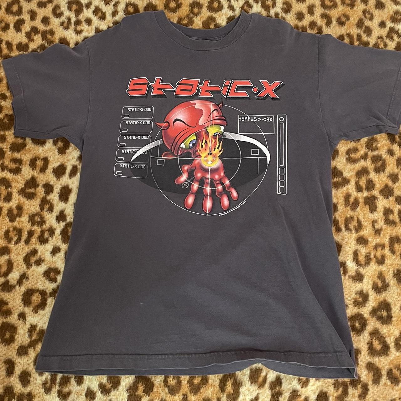 VINTAGE 90s STATIC X TEE Great condition, looks new.... | Depop