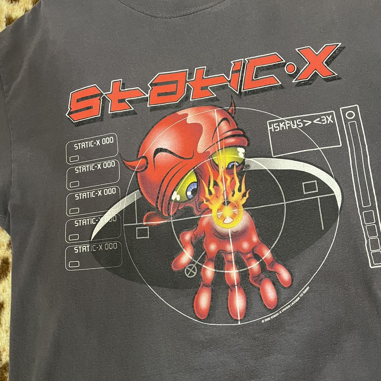 VINTAGE 90s STATIC X TEE Great condition, looks new.... | Depop