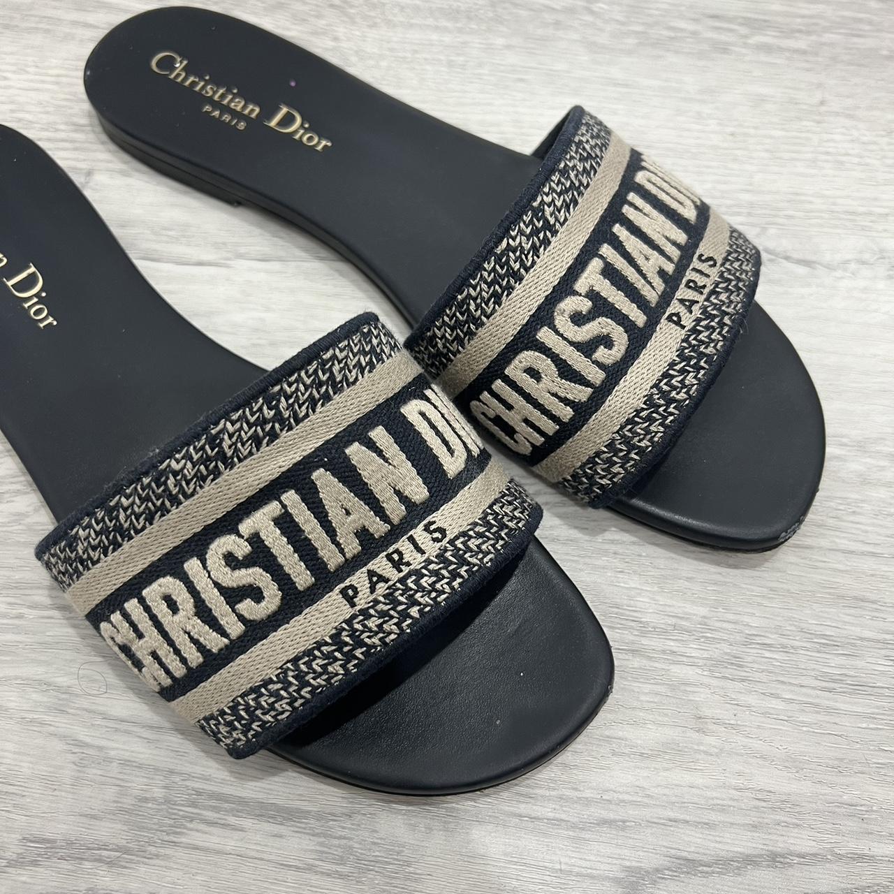 Authentic Christian Dior Dway Slides Made in Italy... - Depop