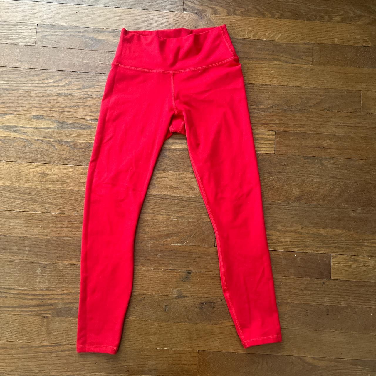 Bright Red Fabletics Leggings - Depop