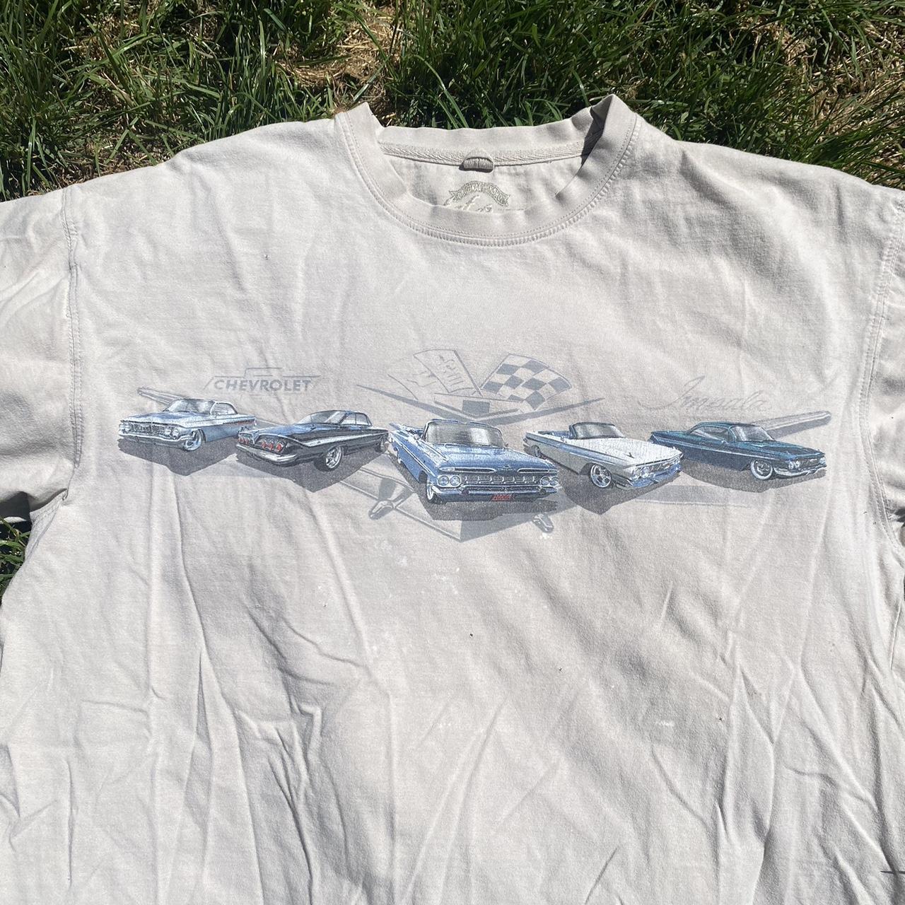 Distressed Chevrolet Vintage Car Tee Shirt Out Of... - Depop