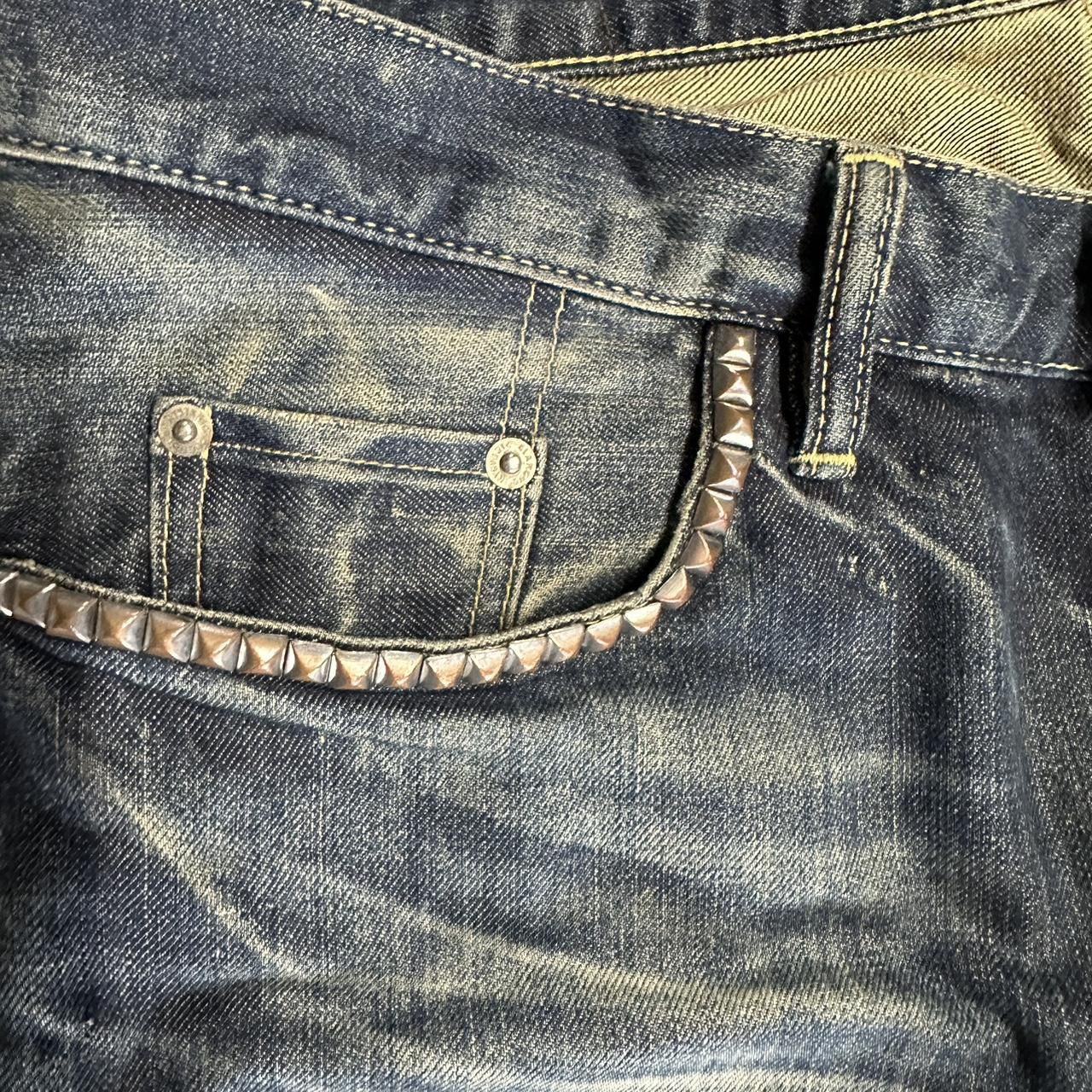 Hysteric glamour studded denim Size 32... - Depop