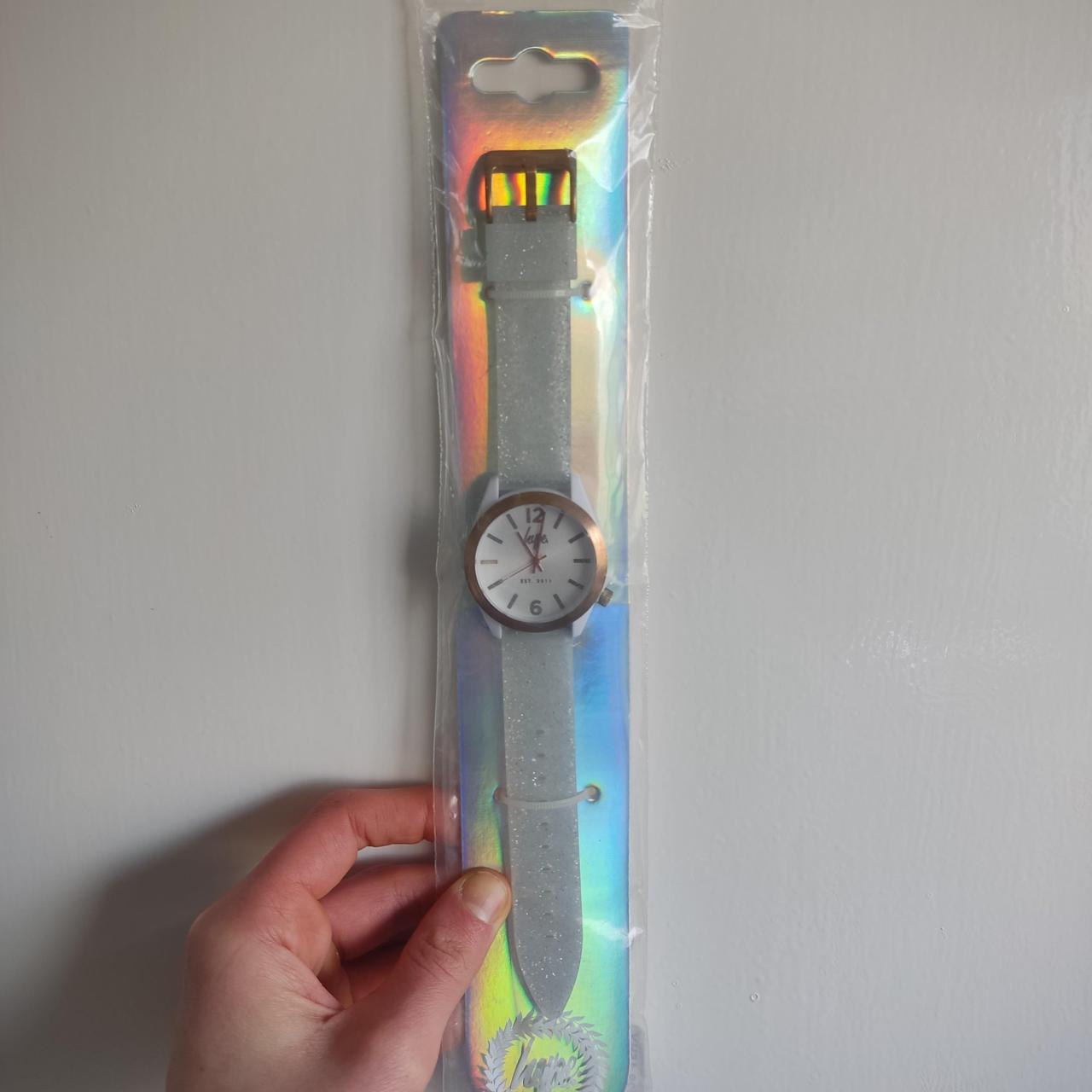 Brand new hype watch Rose gold hardware Silver... - Depop