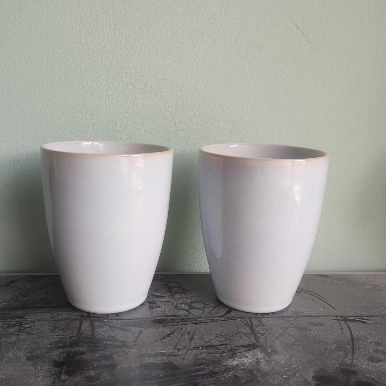 Tiger ceramic cups Handless mug Tea coffee Blue/... - Depop