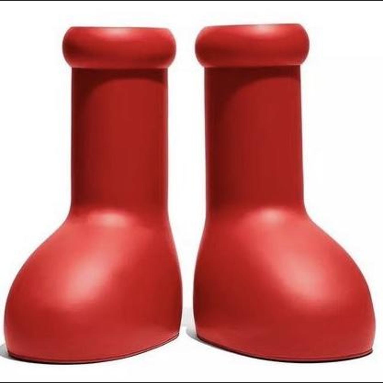 MSCHF X ASTROBOY BOOTS SEND OFFERS US10 CURRENTLY... - Depop