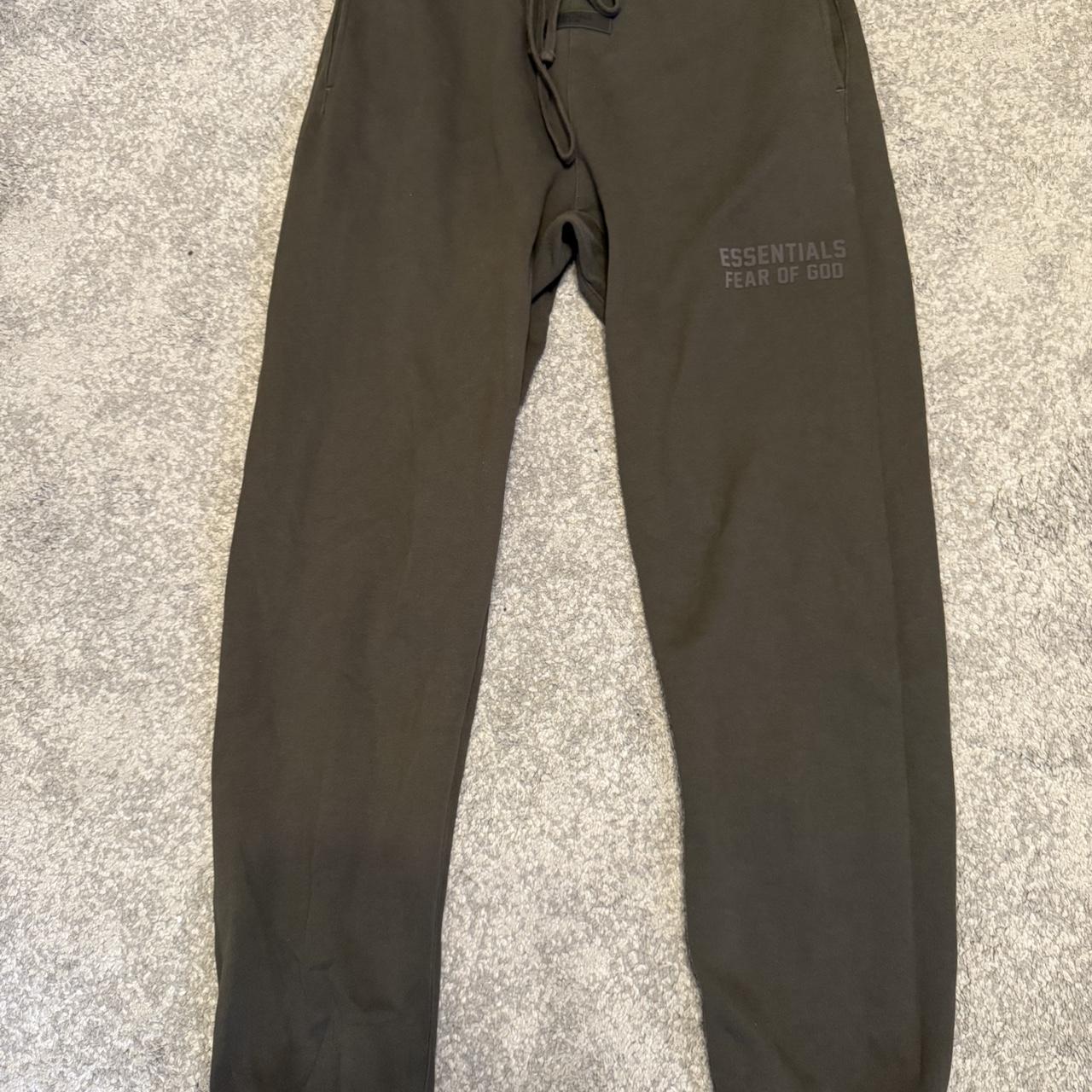 Fear of God Essentials off black joggers #essentials... | Depop