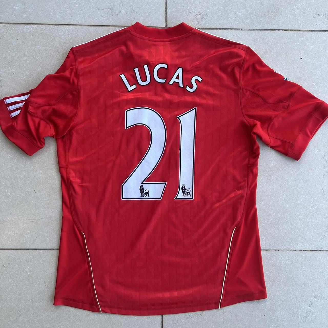 Adidas Liverpool Official Home Kit #21 Lucas - Depop