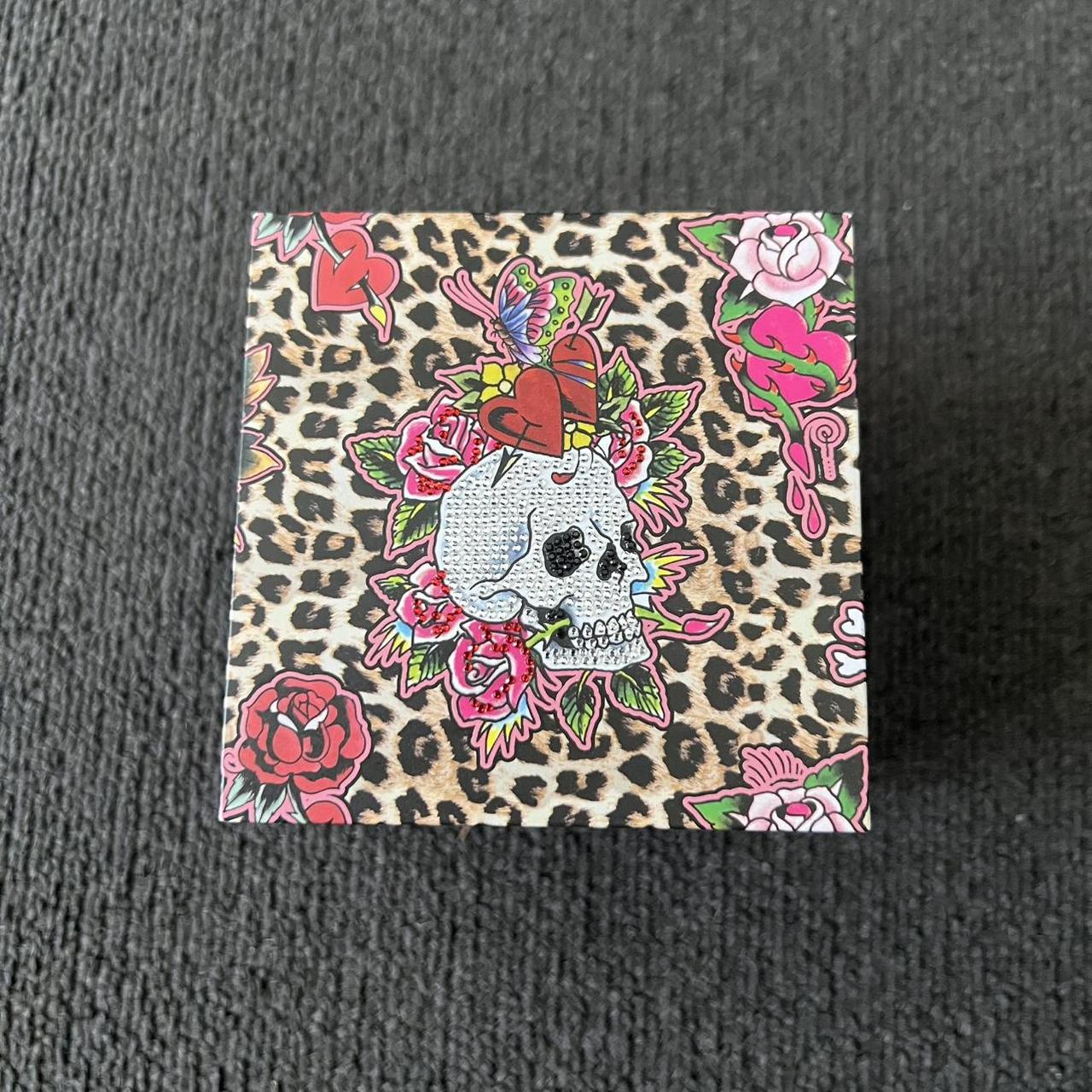 Ed Hardy watch gold with a black face and details... | Depop