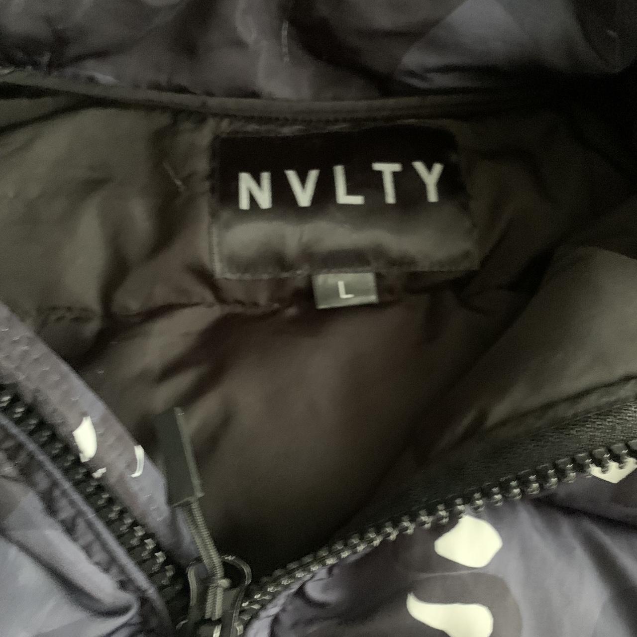 Nvlty London Camo Puffer Jacket Black - Size... - Depop