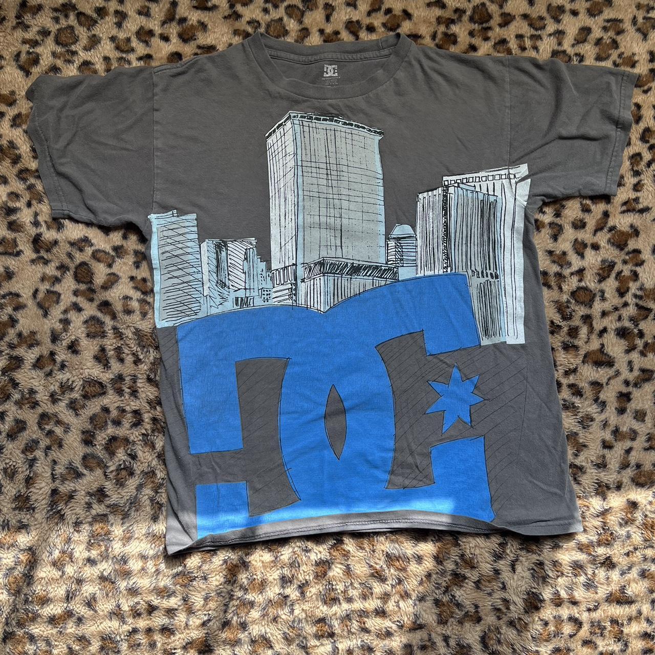 dc brand graphic tee size small/medium - Depop