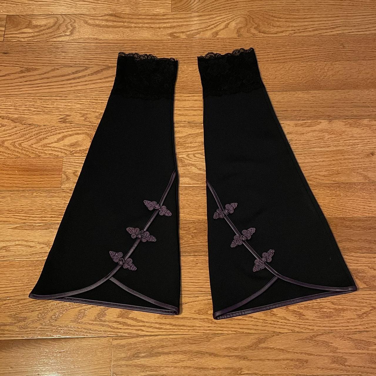 qutie frash lace leg covers with Chinese button... - Depop