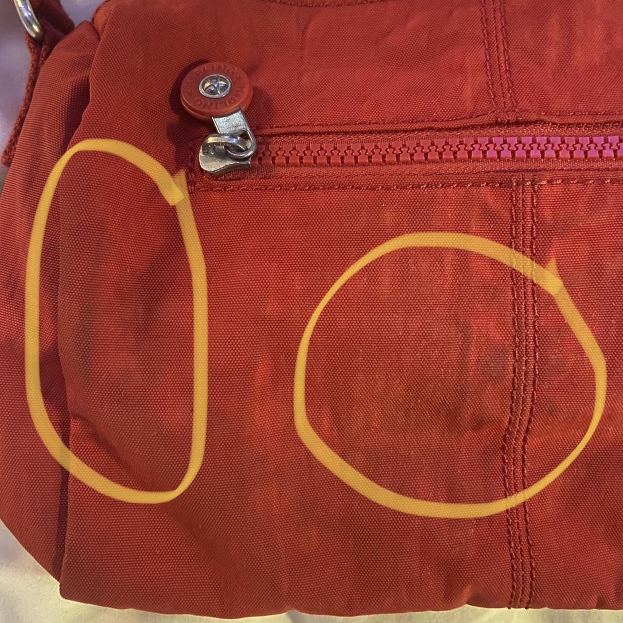 Bright red Kipling Crossbody bag! Super spacious,... - Depop