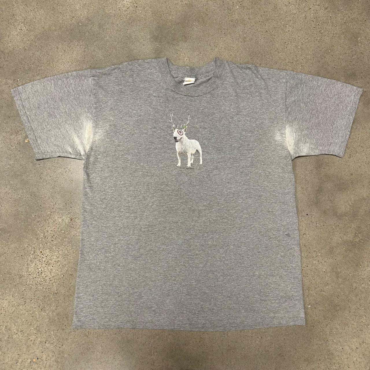 Vintage 1999 Bullseye Target Dog Promo Shirt Rare in... | Depop