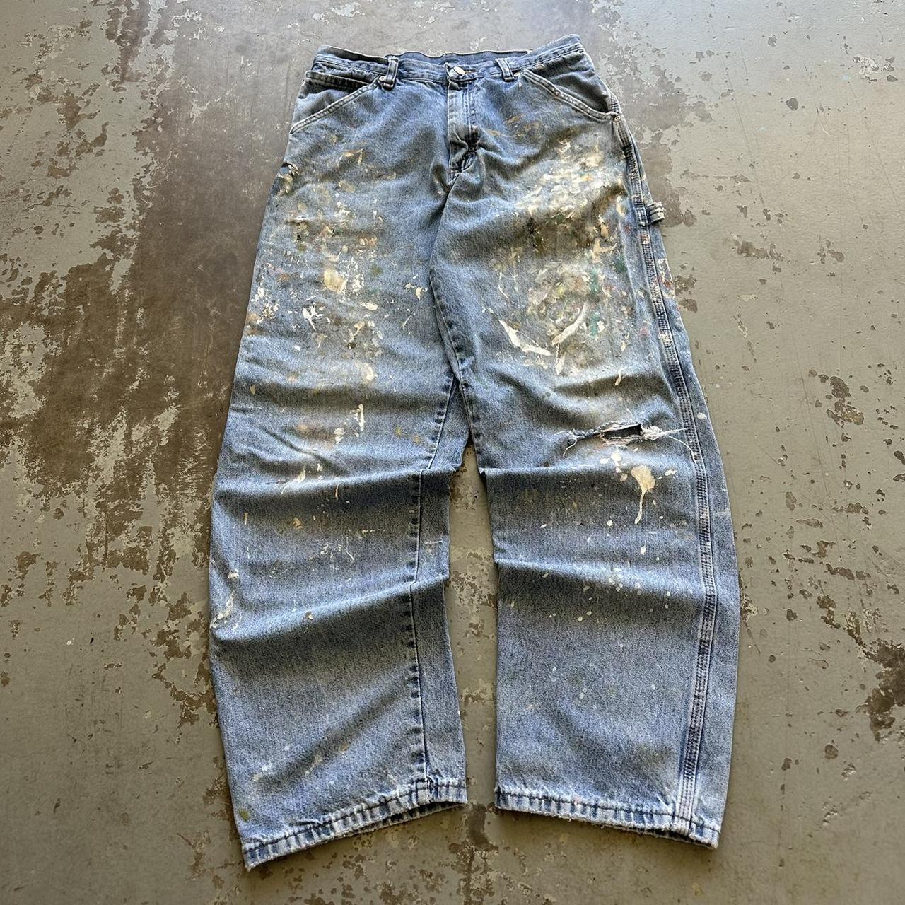Vintage 90s Wrangler Carpenter Baggy Gallery Dept... | Depop