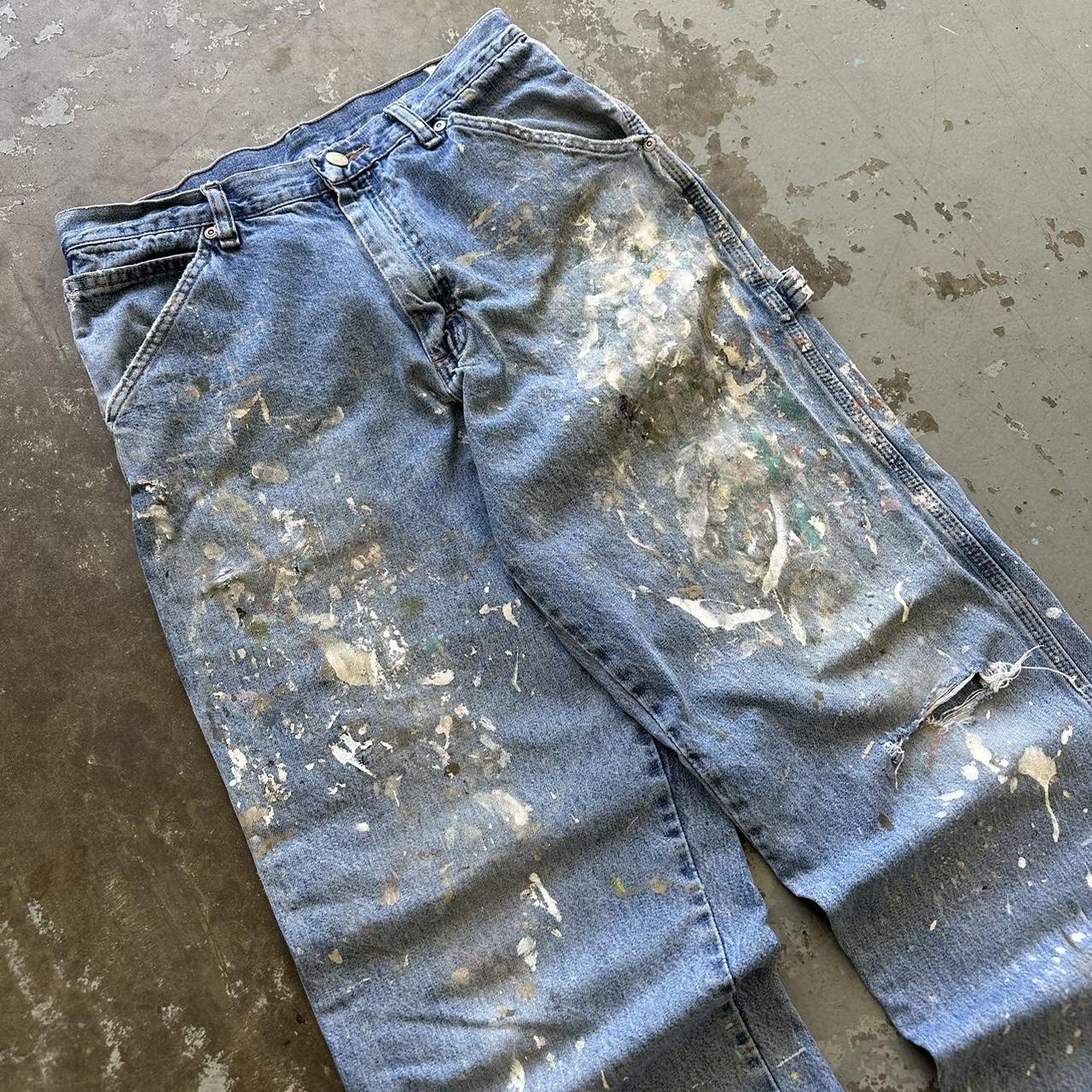 Vintage 90s Wrangler Carpenter Baggy Gallery Dept... | Depop