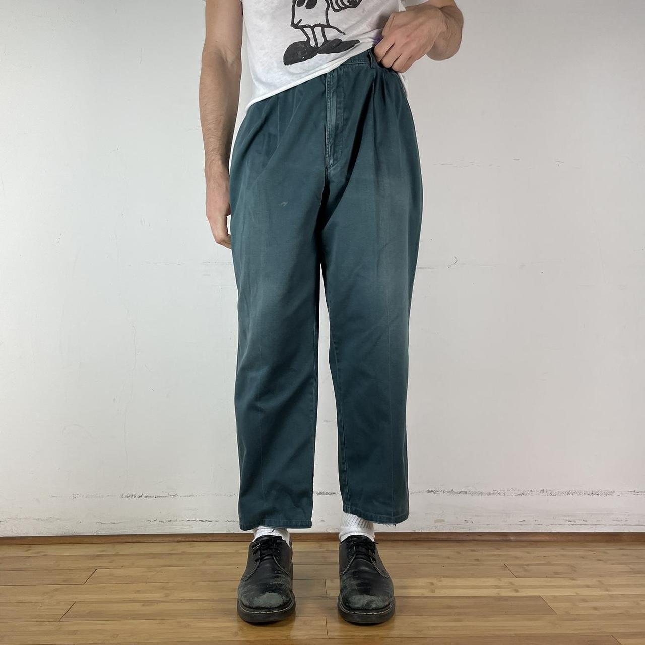 Bugle Boy Men's Green Trousers | Depop