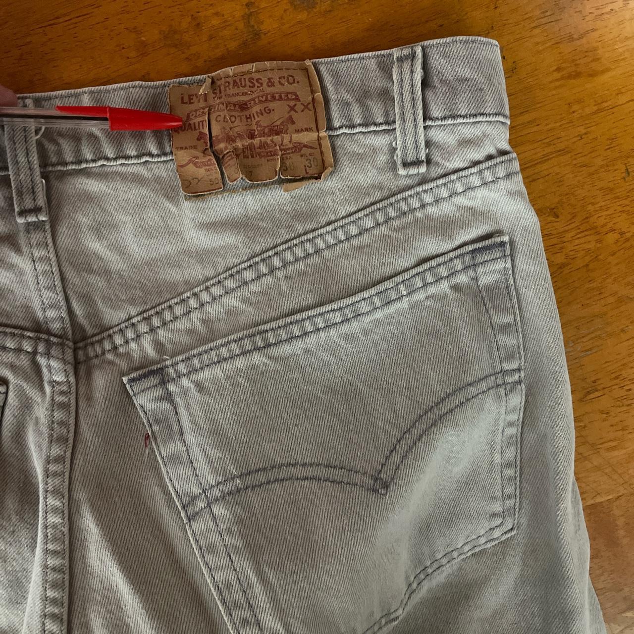 VINTAGE LEVIS 505-0257 STRAIGHT FIT GRAY JEANS ①... - Depop