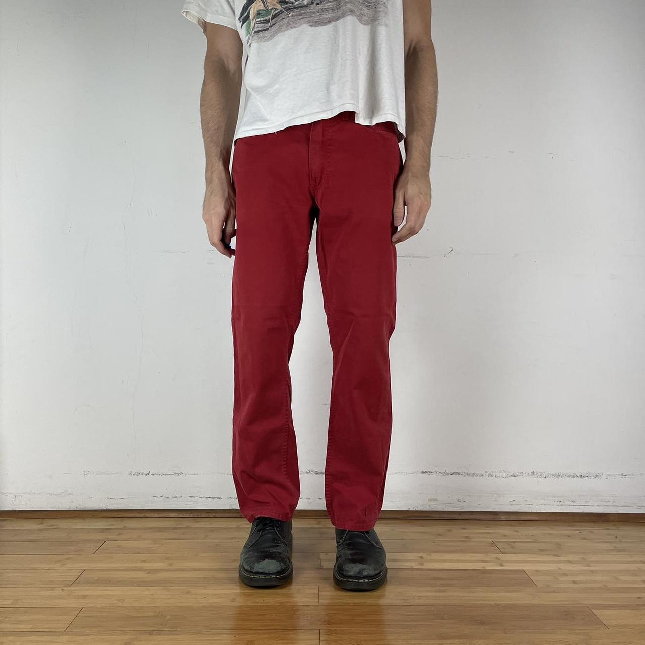 Polo Ralph Lauren Men's Red Trousers | Depop