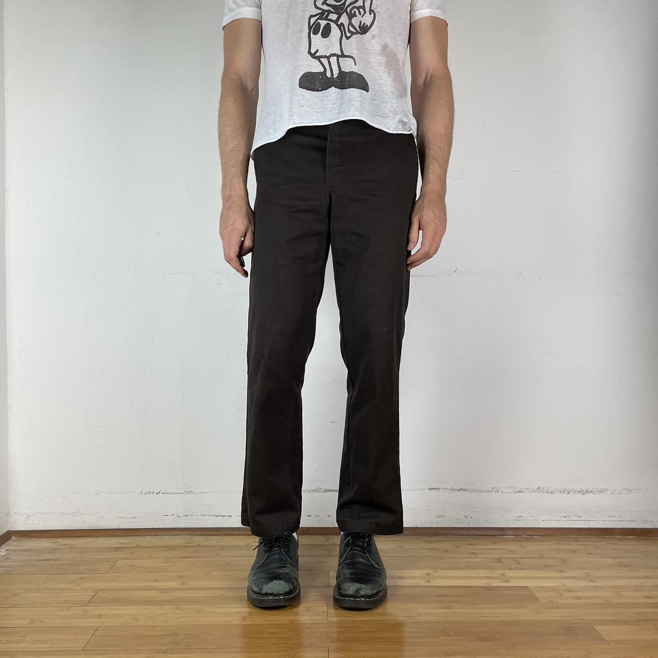 DICKIES 874 BROWN WORK PANTS ① straight/ great... - Depop