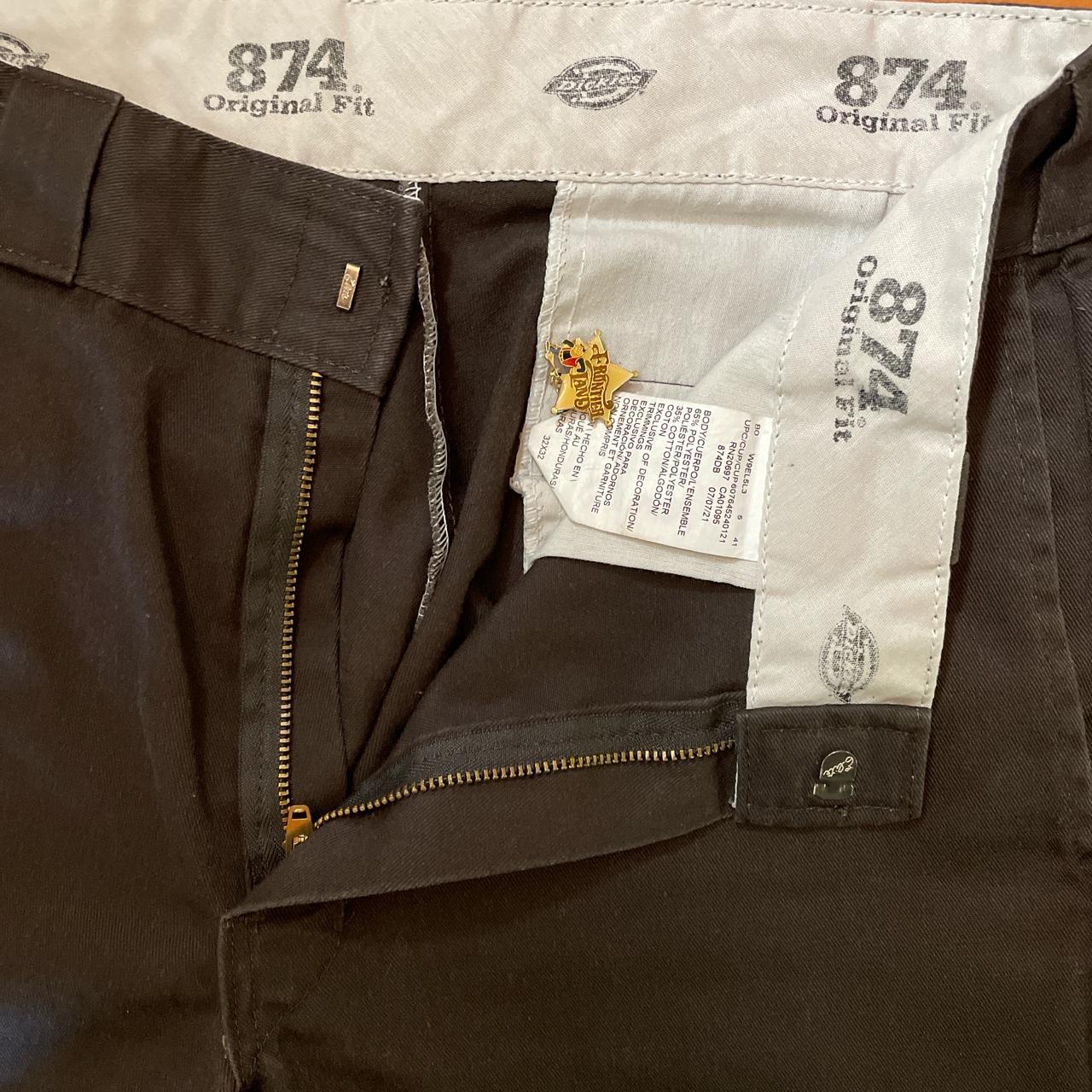 DICKIES 874 BROWN WORK PANTS ① straight/ great... - Depop