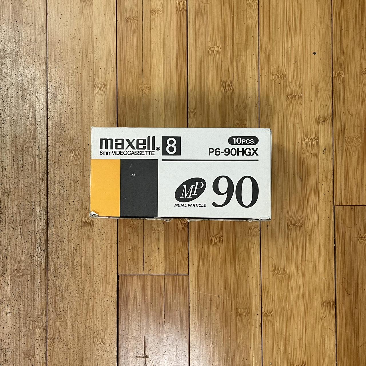 MAXWELL 8MM VIDEOCASSETTE TAPES 10-PACK ① P6-90HGX,... - Depop