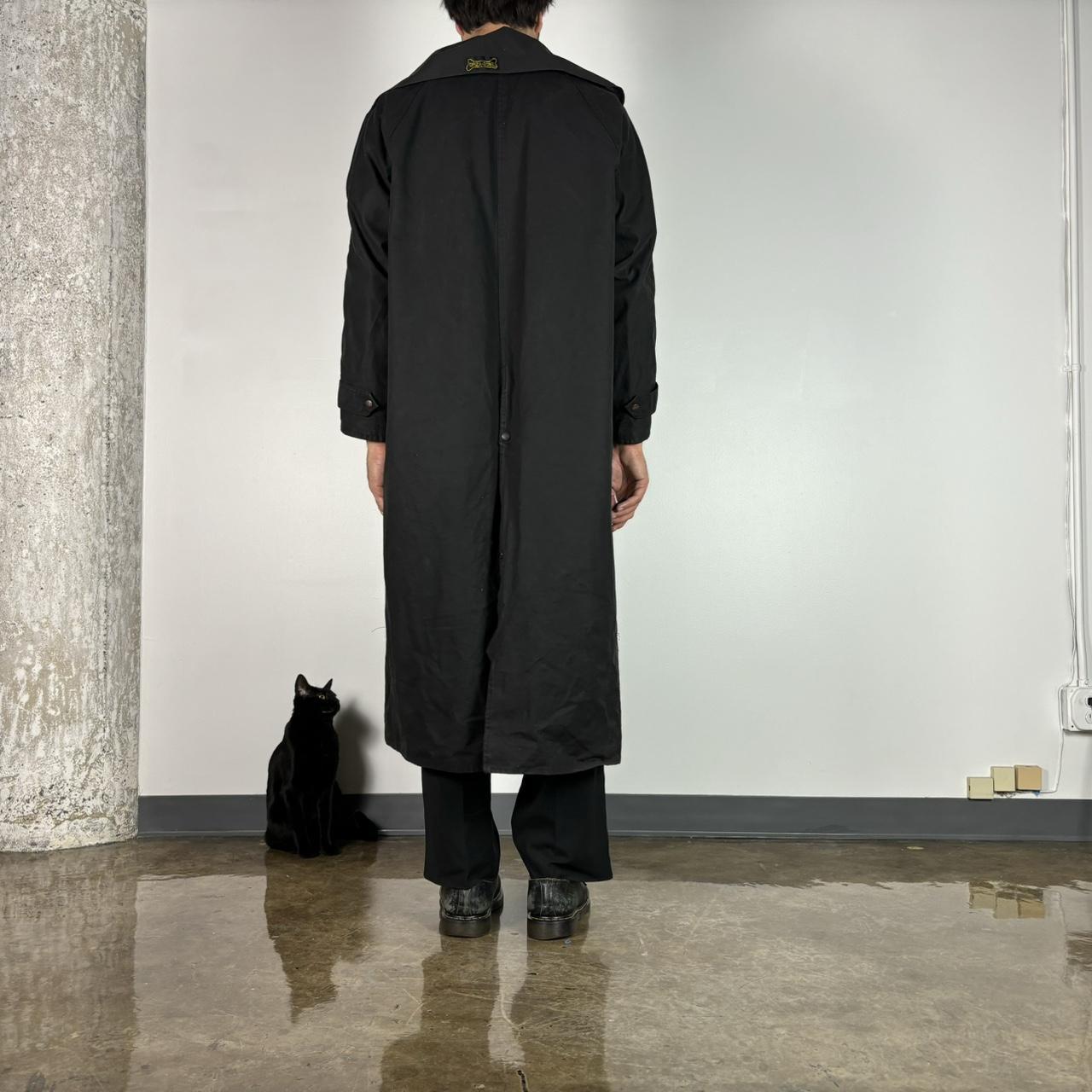 DRIZA BONE BLACK WAXED RIDER COAT ① overcoat,... - Depop