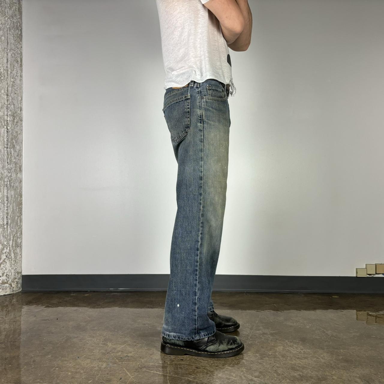 2000S VINTAGE LEVIS 529 LOW RISE STRAIGHT BLUE... - Depop