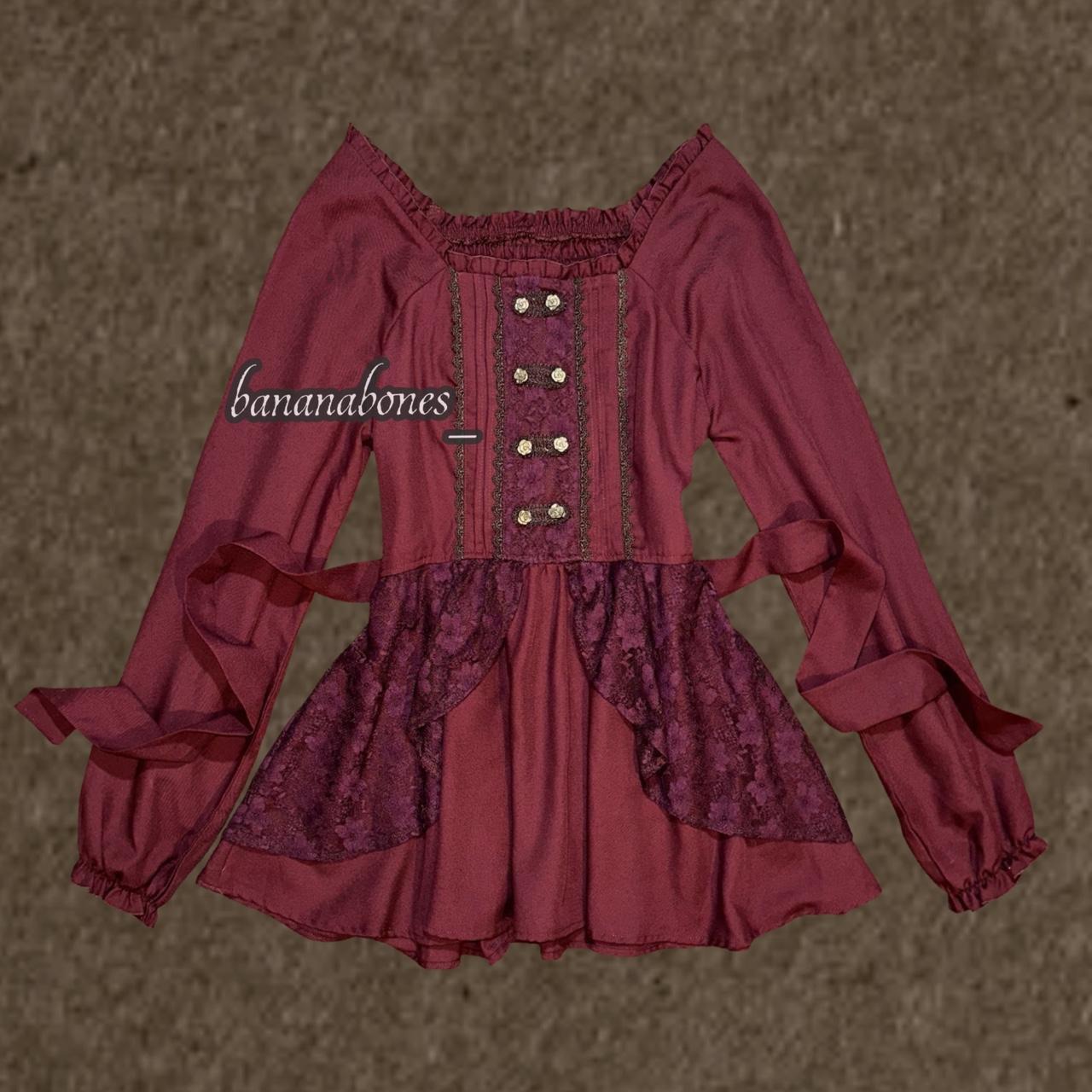 fatal frame edwardian mini dress with a bow •... - Depop