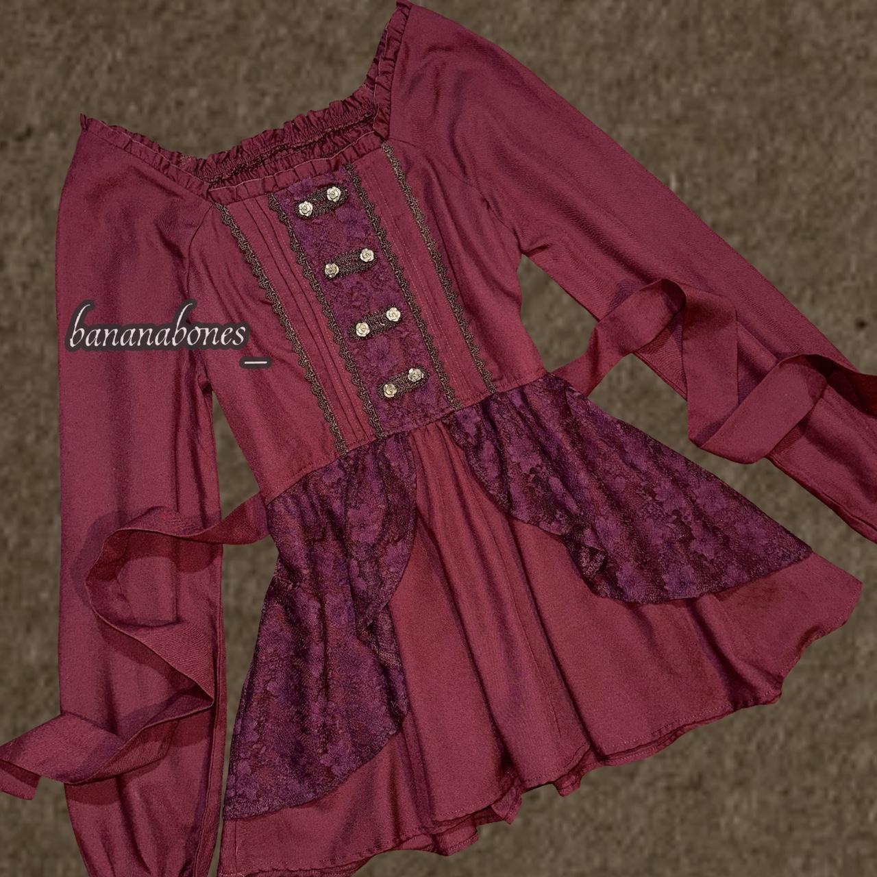 fatal frame edwardian mini dress with a bow •... - Depop