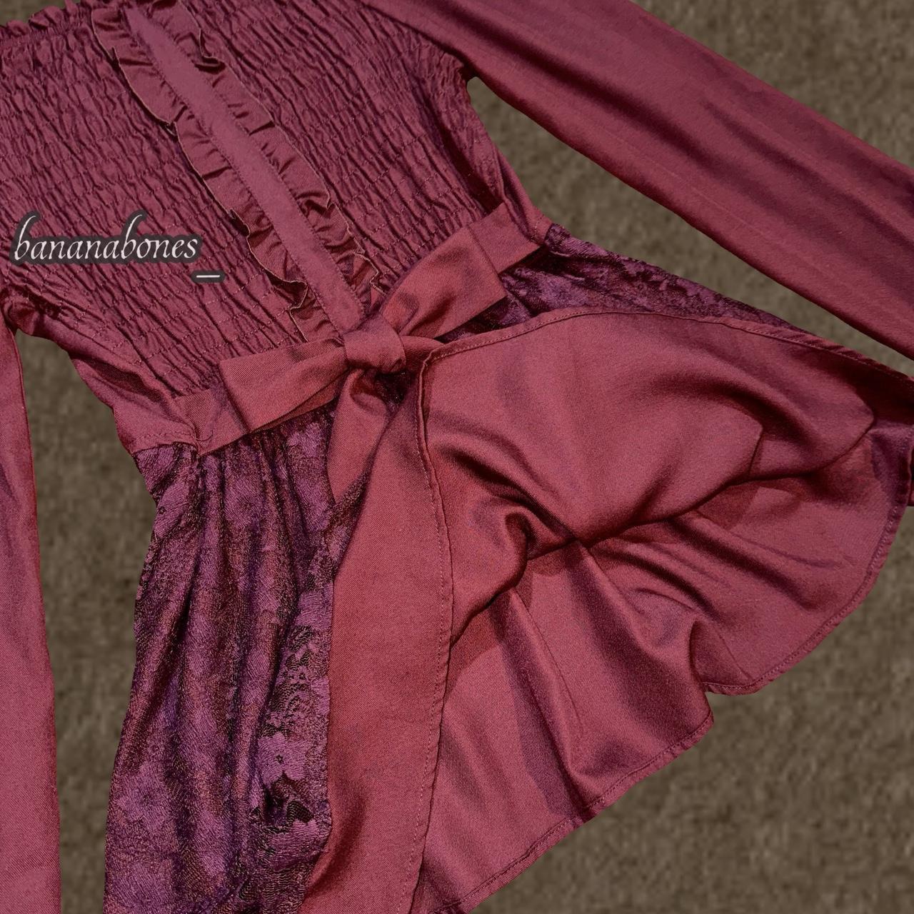 fatal frame edwardian mini dress with a bow •... - Depop
