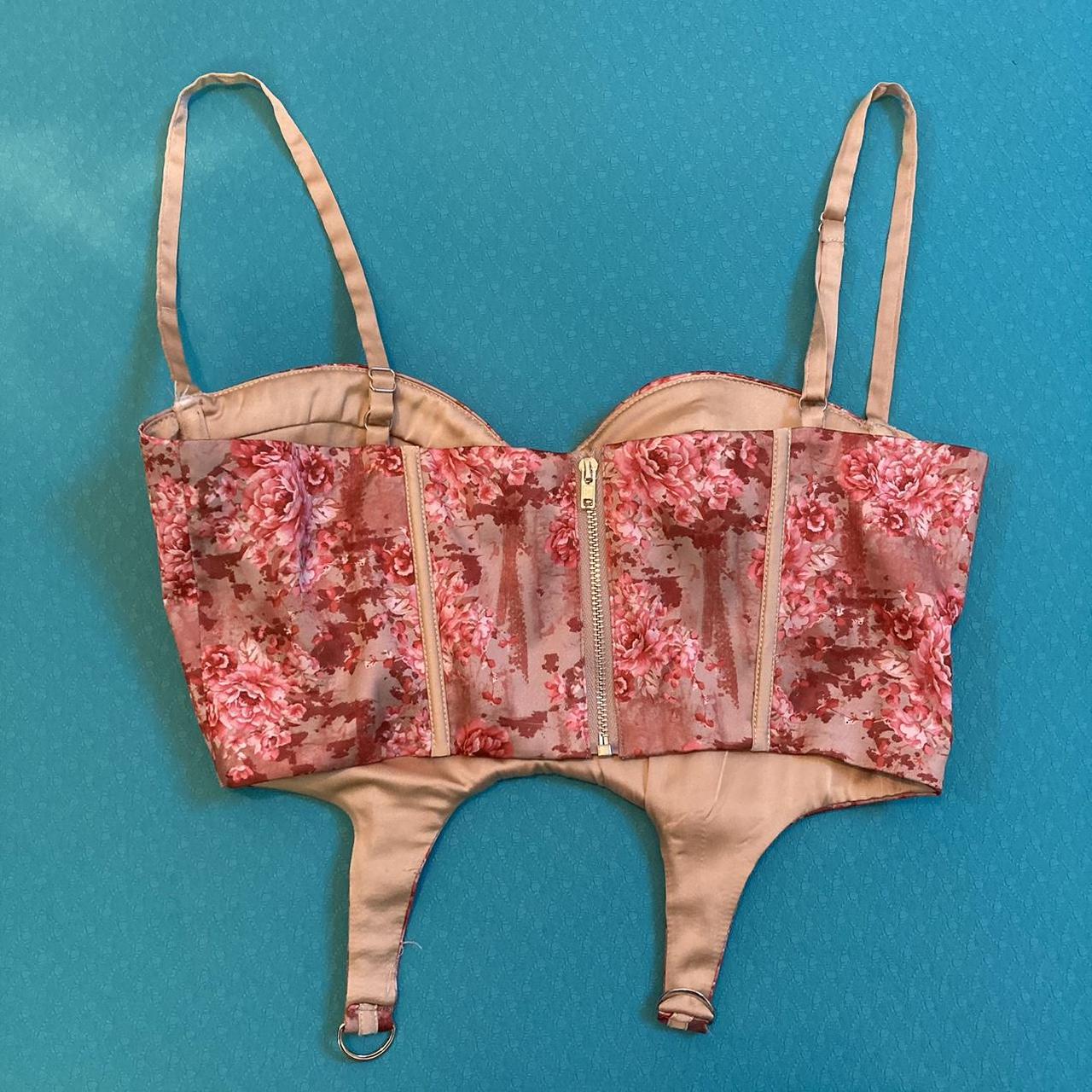 Oh Polly Cropped Floral Bra Top Uk Size 8 Depop