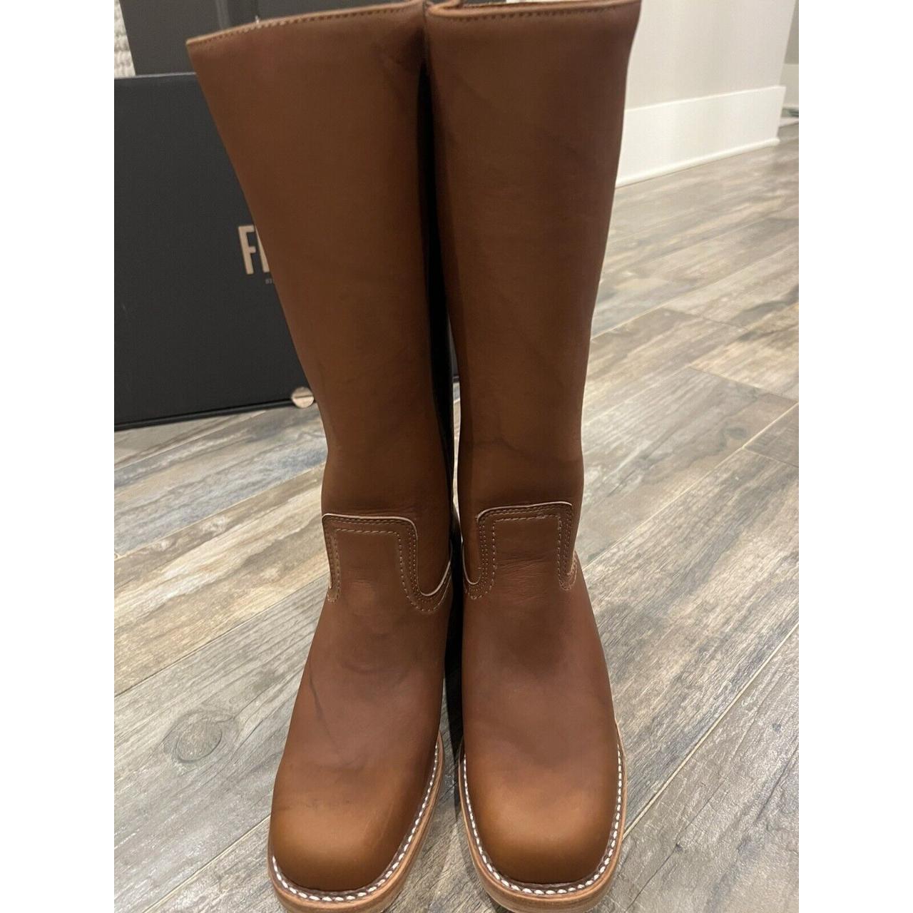 FRYE Campus 14L Boots Women's Size 9 Saddle Brand... - Depop